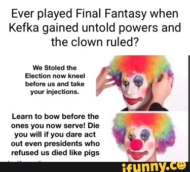 Kefka memes. Best Collection of funny Kefka pictures on iFunny