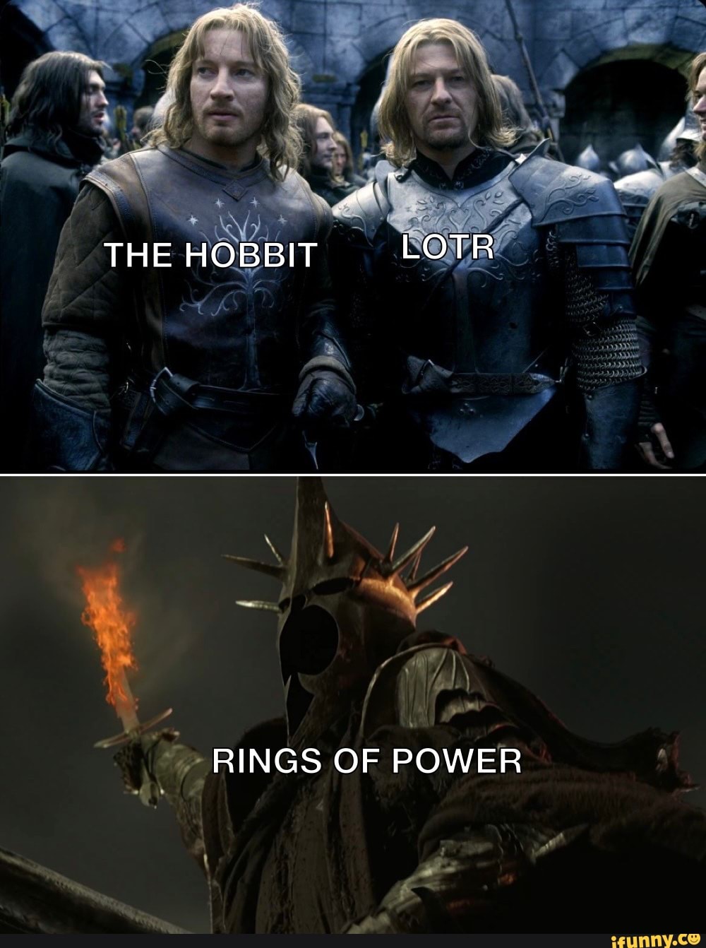 Awe THE HOBBIT LOTR RINGS OF POWER 4\ - iFunny