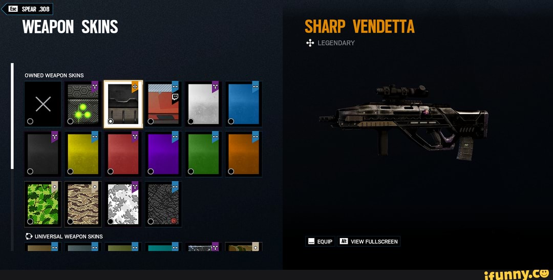 SPEAR 308 WEAPON SKINS OWNED WEAPON SKINS UNIVERSAL WEAPON SKINS SHARP ...