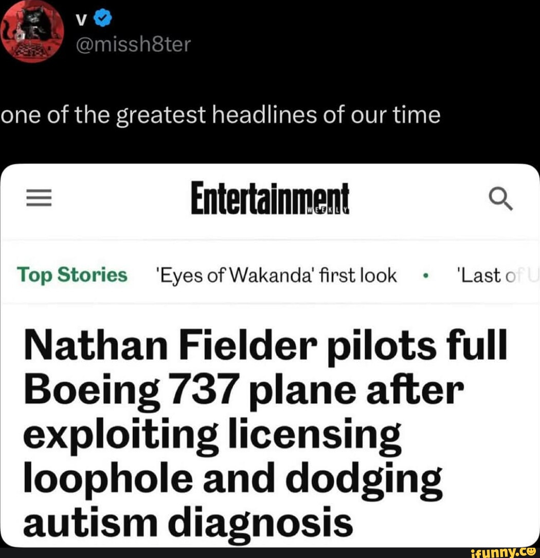 @misshSter one of the greatest headlines of our time = Entertainment Q ...