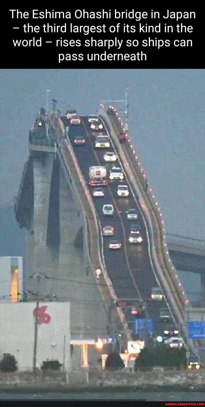 The Eshima Ohashi bridge in Japan the third largest of its kind in the ...