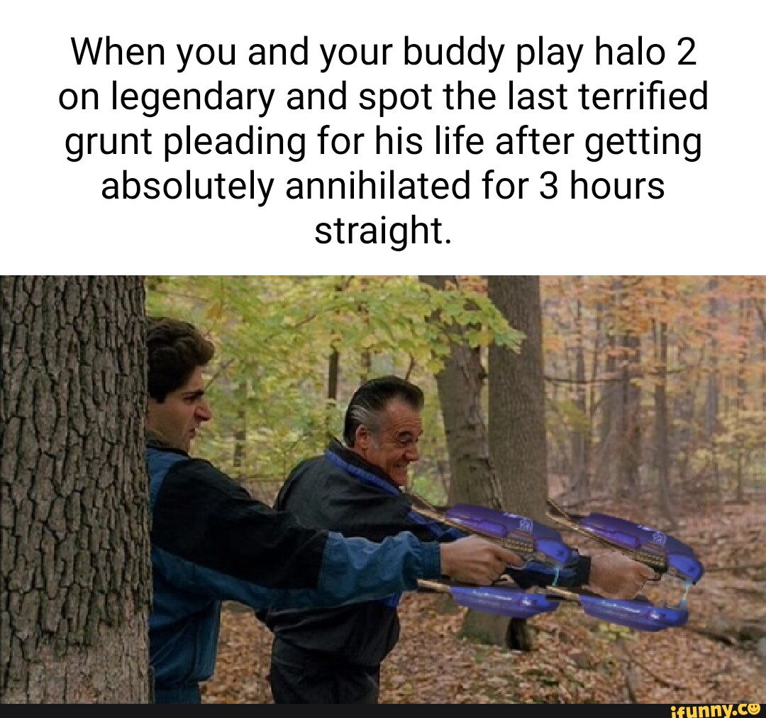 When you and your buddy play halo 2 on legendary and spot the last ...