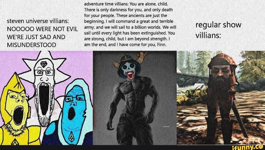 Steven universe villains: NOOOOO WERE NOT EVIL WE'RE JUST SAD AND ...