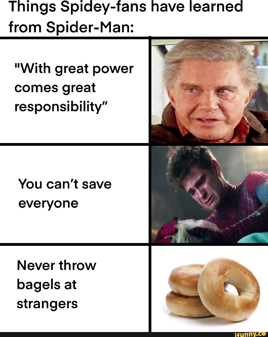 Things Spidey-fans have learned from Spider-Man: "With great power ...