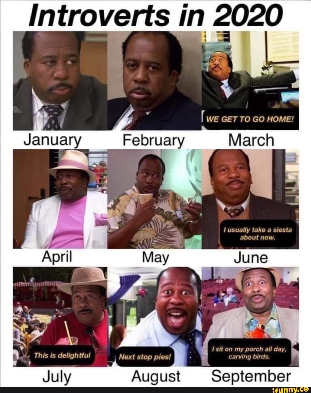 We GET TO GO HOME! Introverts in 2020 January February March usually ...