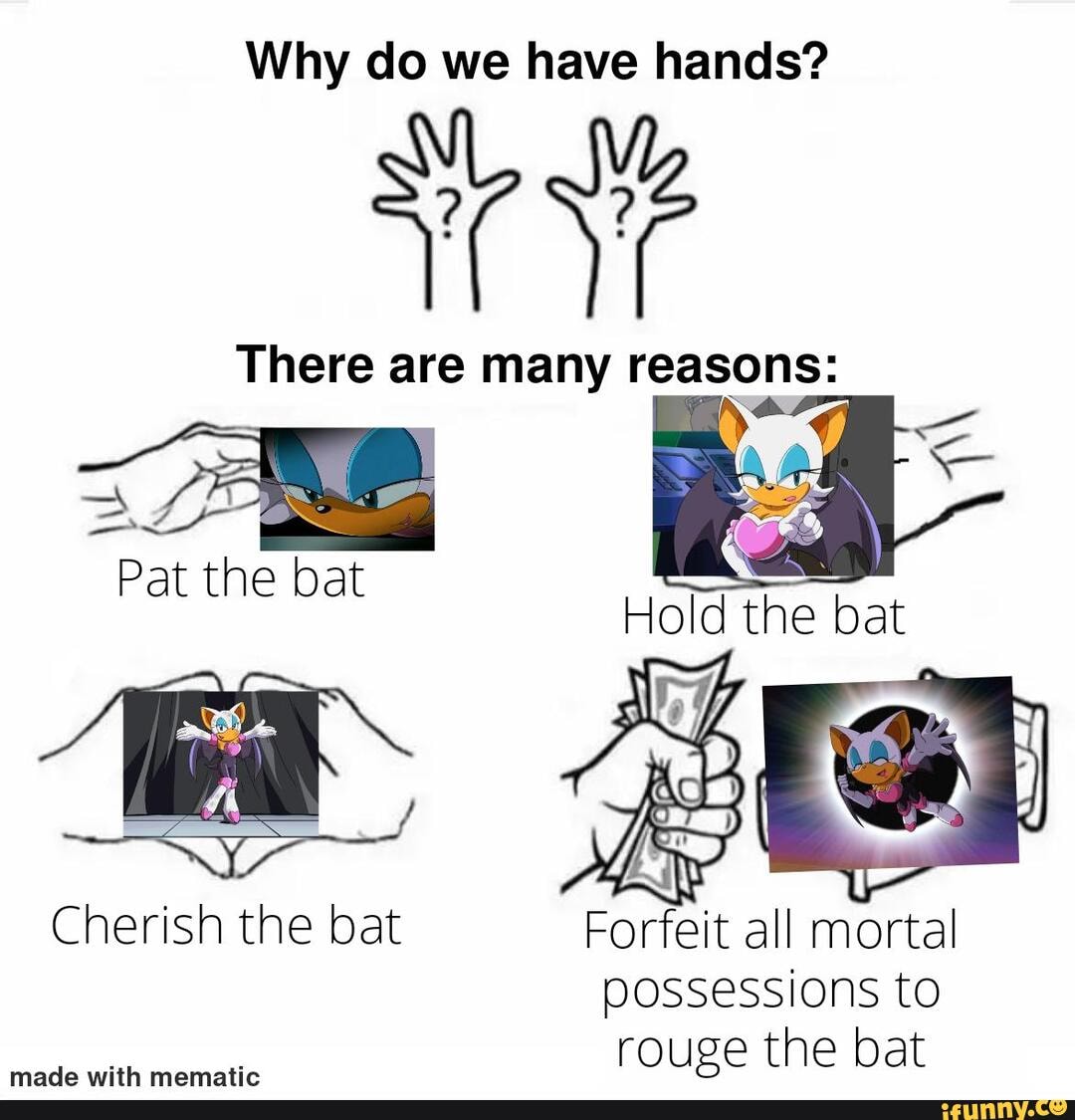 Why do we have hands? There are many reasons: Pat the bat Pat the bat ...
