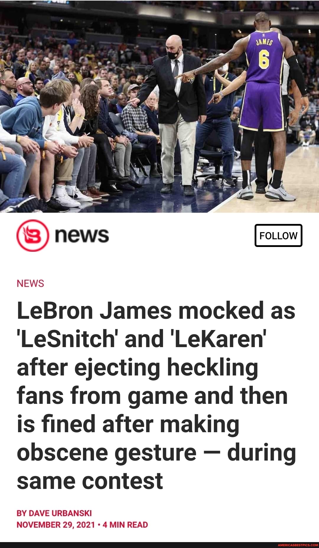 News NEWS LeBron James mocked as 'LeSnitch' and 'LeKaren' after ...