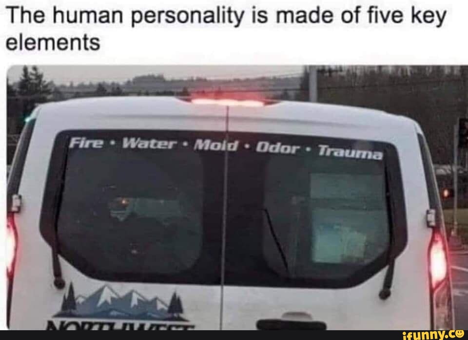 The human personality is made of five key elements Fire Water Moid Odor ...