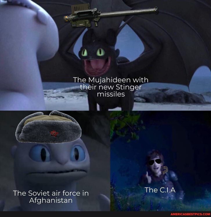 \ The Mujahideen with / _ their new Stinger missiles The Soviet air ...