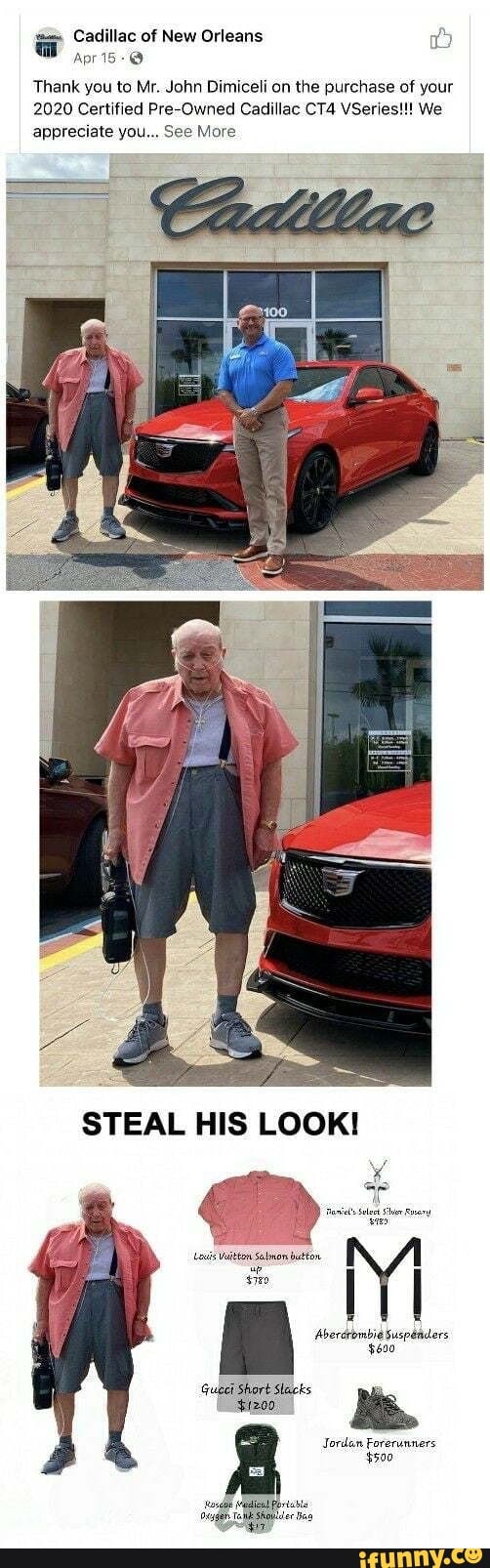 Cadillac of New Orleans Apr @ Thank you to Mr. John Dimiceli on the ...