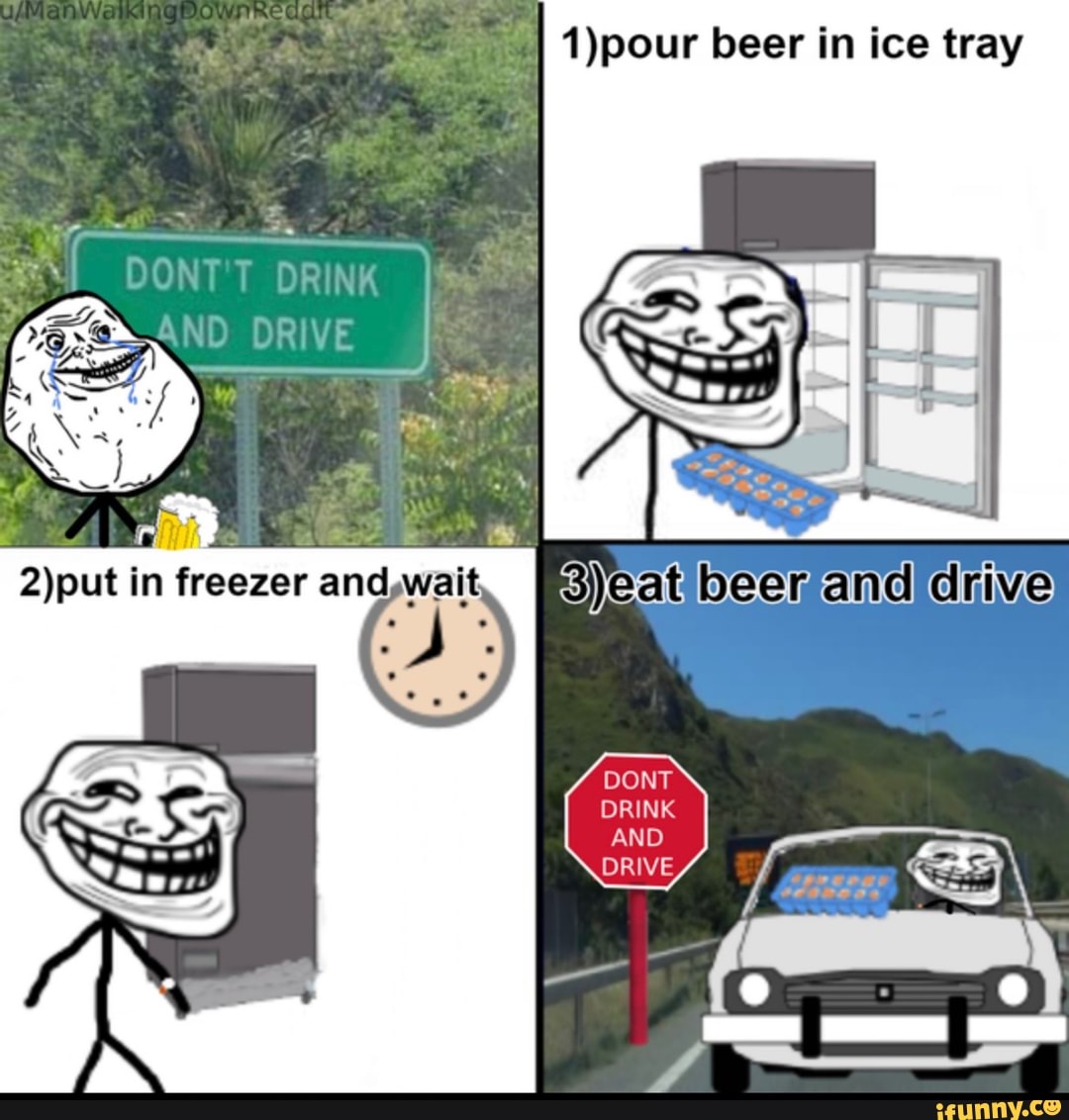 Beer in ice tray in freezer and,wait DONT AND - iFunny