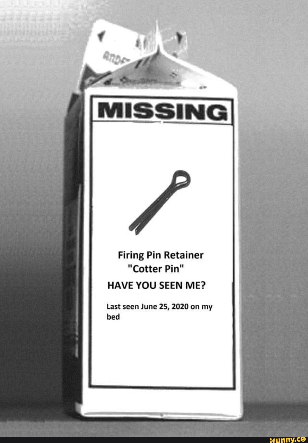 Firing Pin Retainer "Cotter Pin" HAVE YOU SEEN ME? Last seen June 25 ...