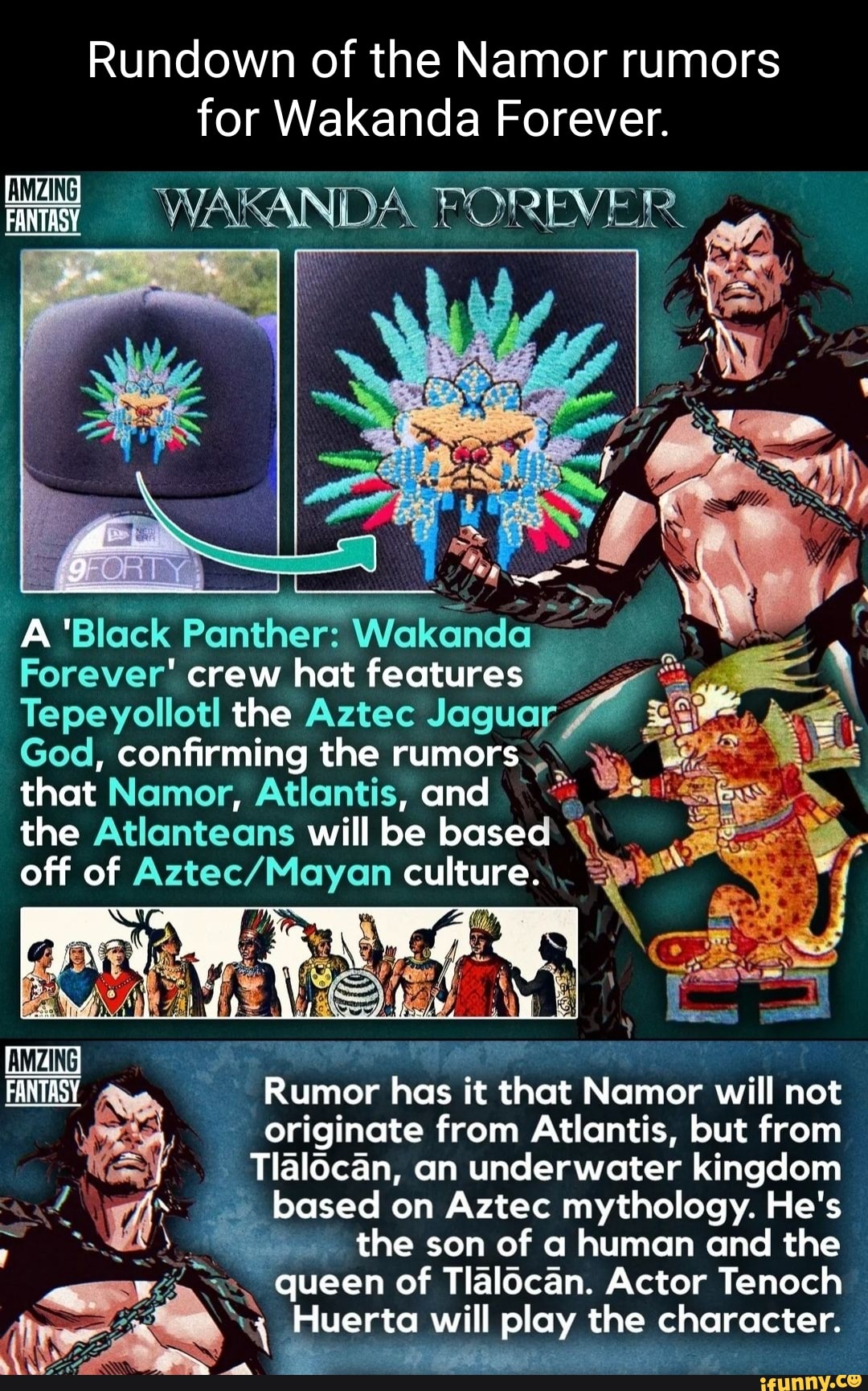 Rundown of the Namor rumors for Wakanda Forever. FOREVER. AMZING ...