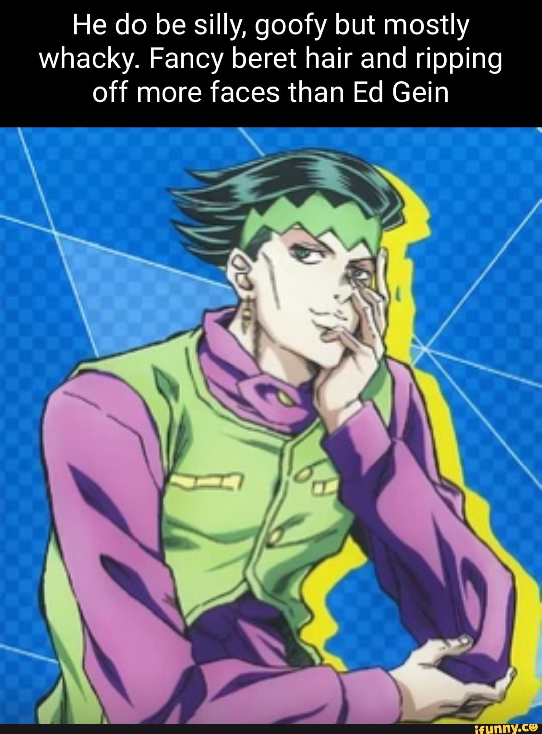 He Do Be Silly Goofy But Mostly Whacky Fancy Beret Hair And Ripping he-do-be-silly-goofy-but-mostly-whacky-fancy-beret-hair-and-ripping