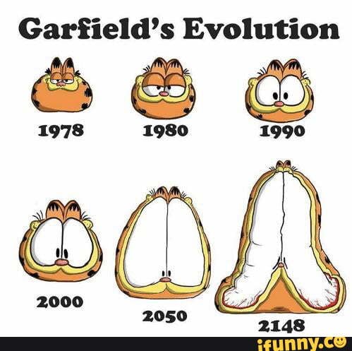 Garfield's Evolution - iFunny