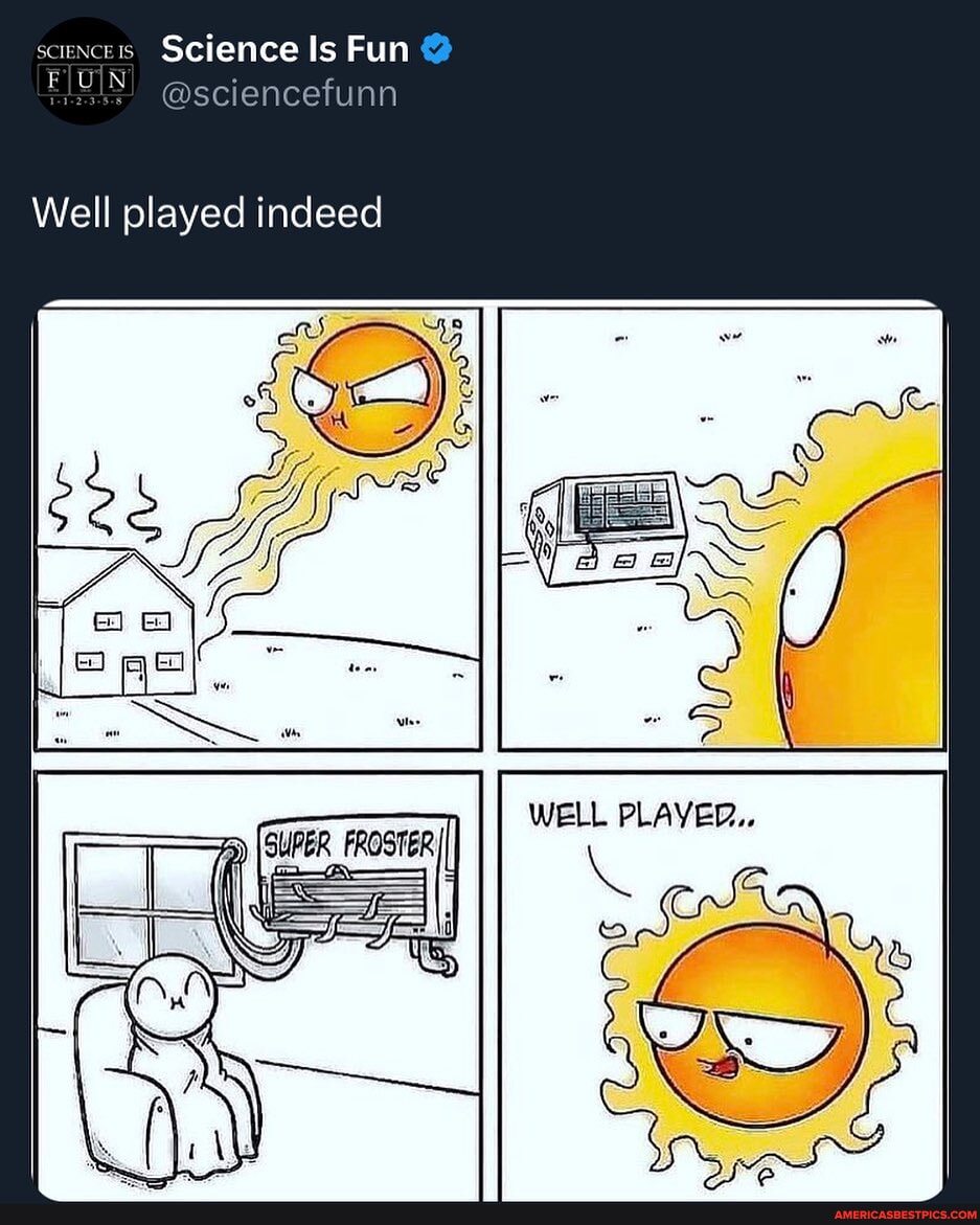 👏 - sciences Science Is Fun @sciencefunn Well played indeed WELL PLAVER ...