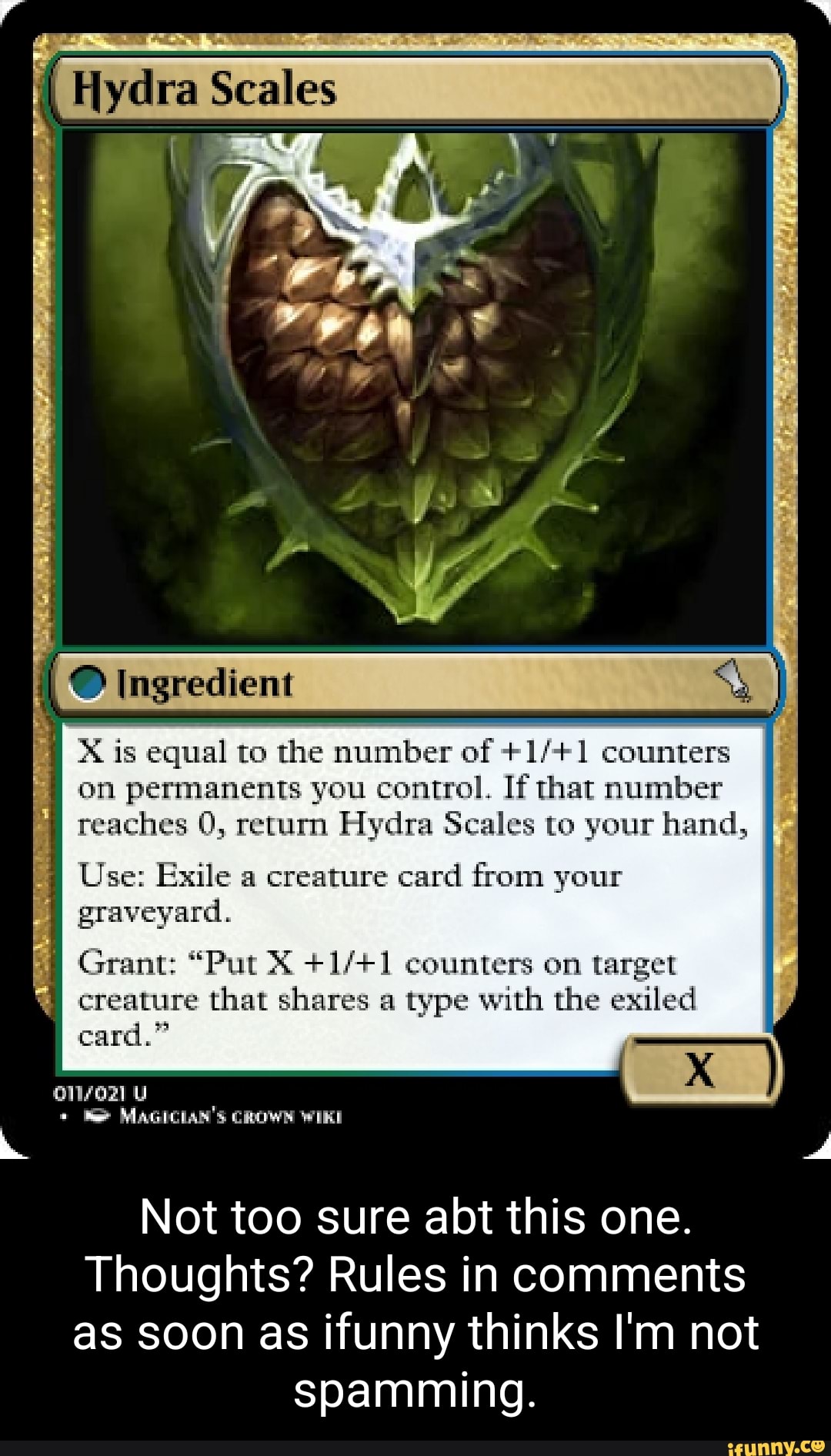 Scalles Ingredient X is equal to the number of counters on permanents ...