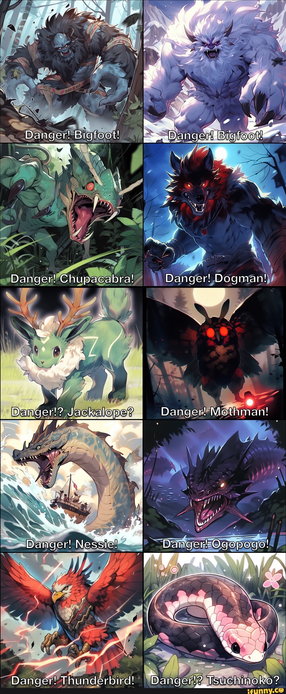 A pe o~ ai YO Danger! Bigfoot! ~eeDangentBigfoot! _ va Danger ...