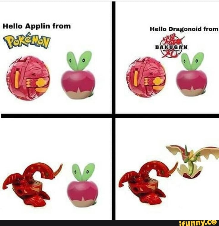 Hello Applin from Hello Dragonoid from - iFunny