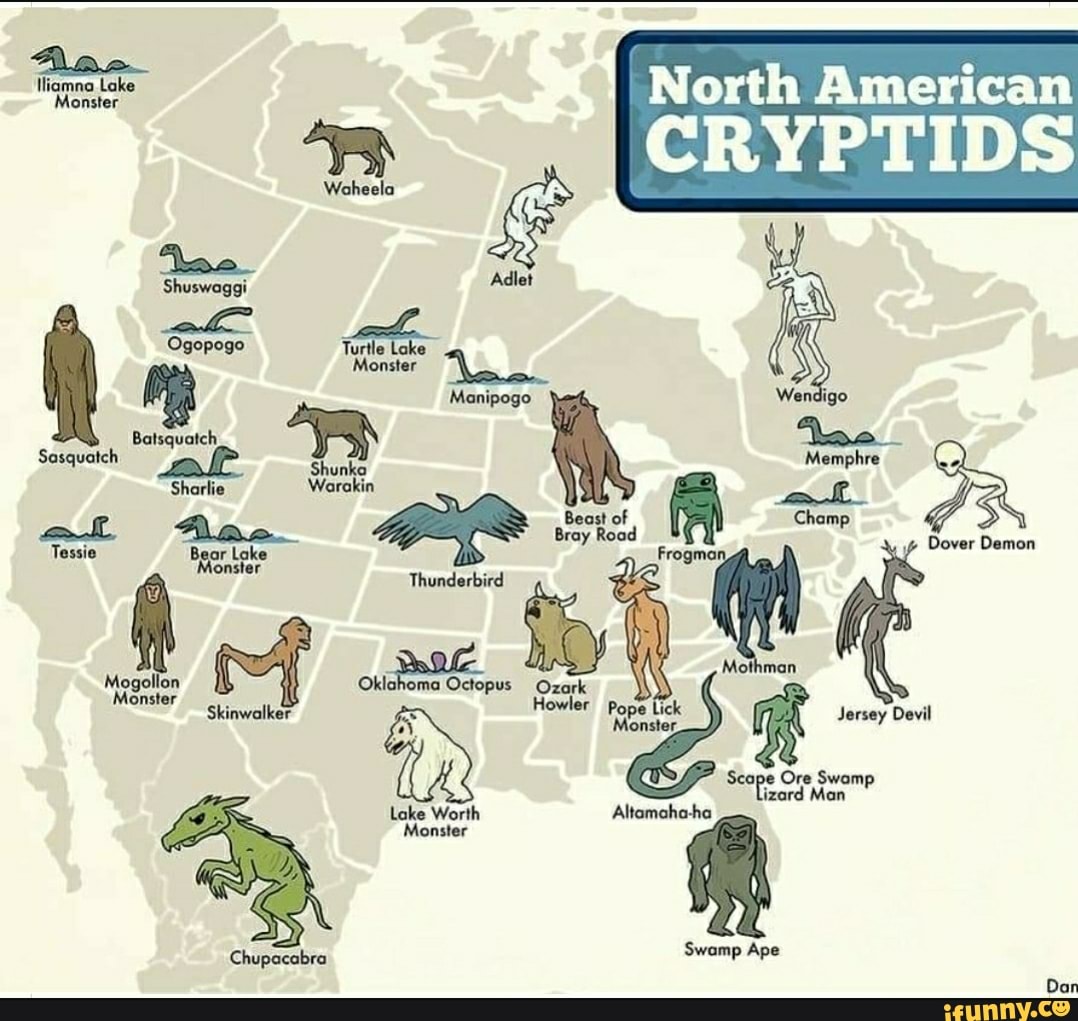 Liamna Lake Monster North American CRYPTIDS 'Shuswaggi Adlet Ogopogo T ...