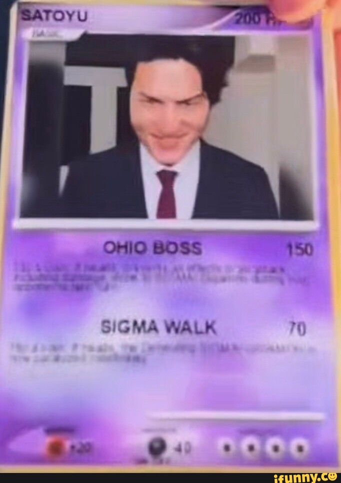 Bakroyu OHIO BOSS SIGMA WALK - iFunny