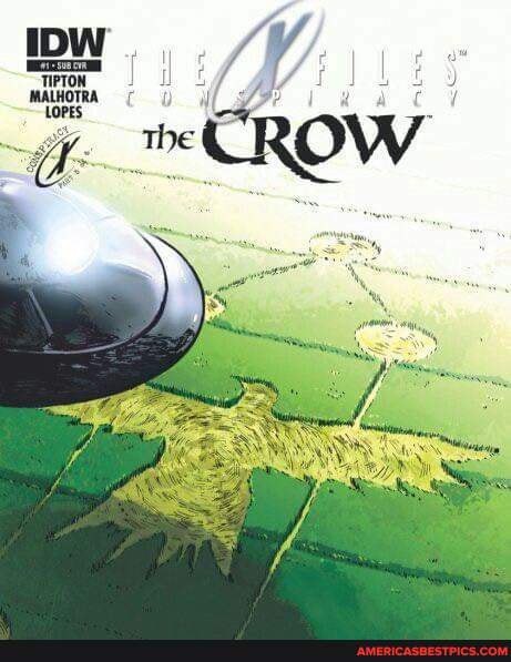 Comic book cover of The Crow and the X-Files crossover - America’s best ...
