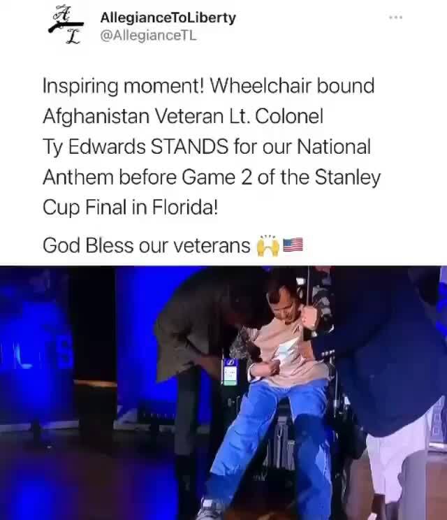 Inspiring moment! Wheelchair bound Afghanistan Veteran Lt. Colonel Ty ...