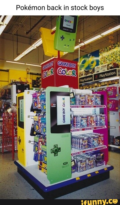 Pokemon back in stock boys - iFunny