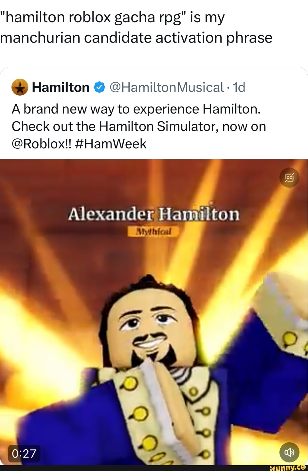 "hamilton roblox gacha rpg" is my manchurian candidate activation ...