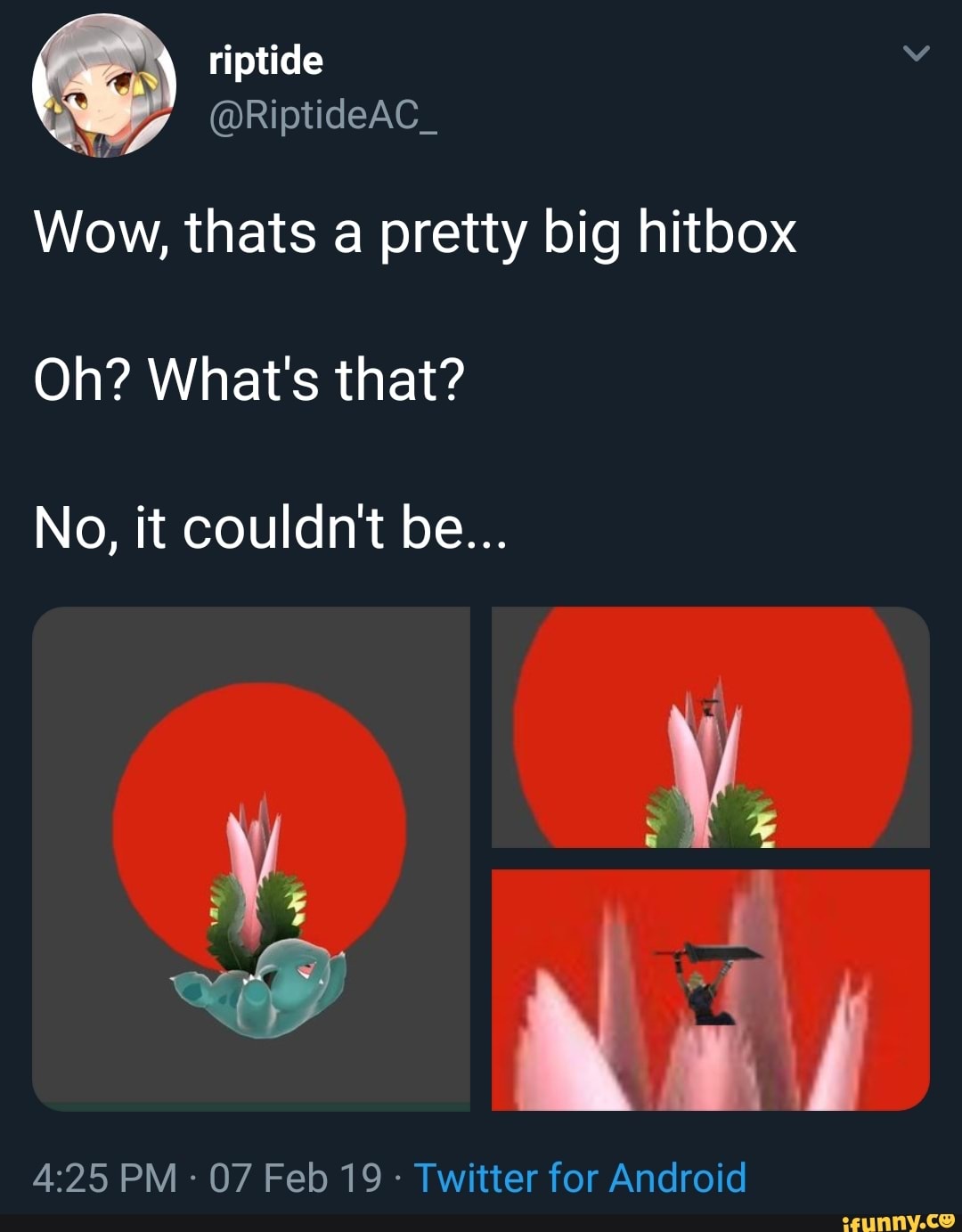 Wow, thats a pretty big hitbox - iFunny