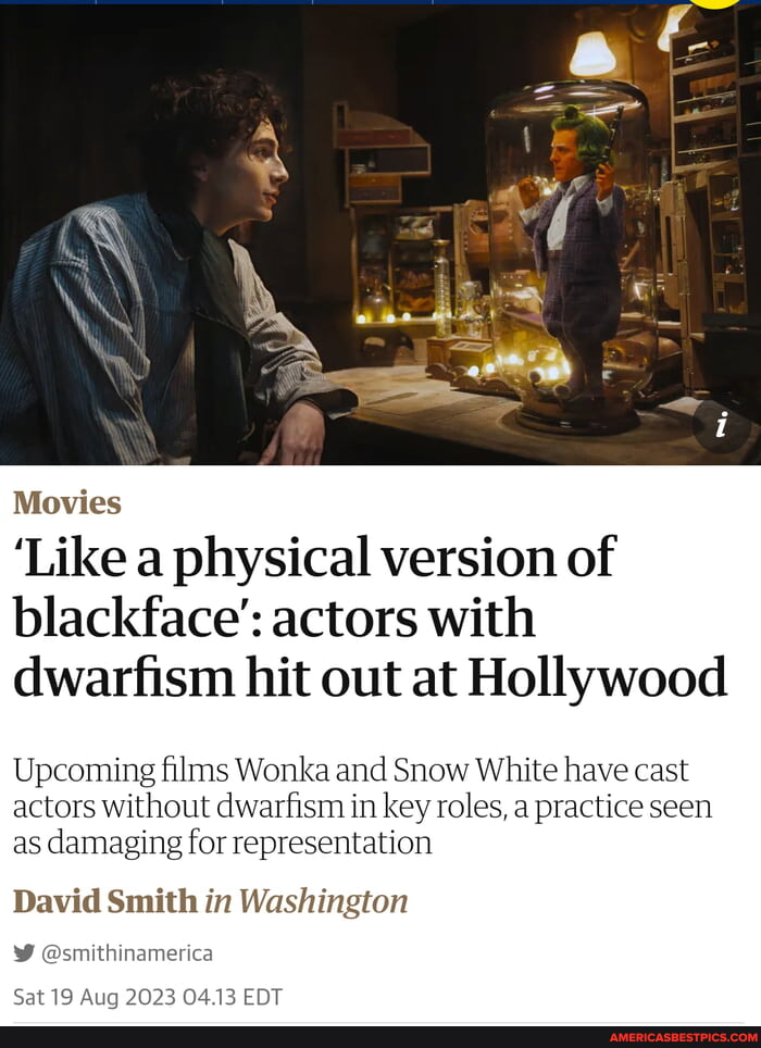 Movies 'Like a physical version of blackface': actors with dwarfism hit ...