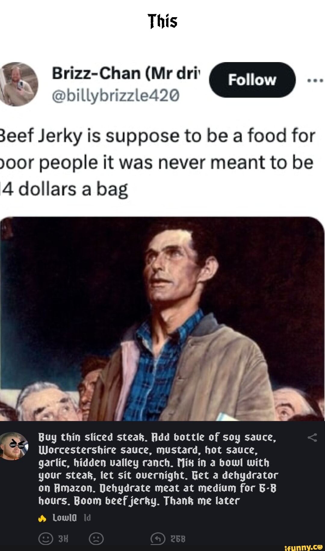 This 3eef Jerky is suppose to be a food for oor people it was never ...