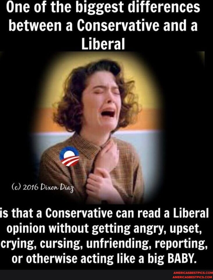 One of the biggest differences between a Conservative and a Liberal (c ...