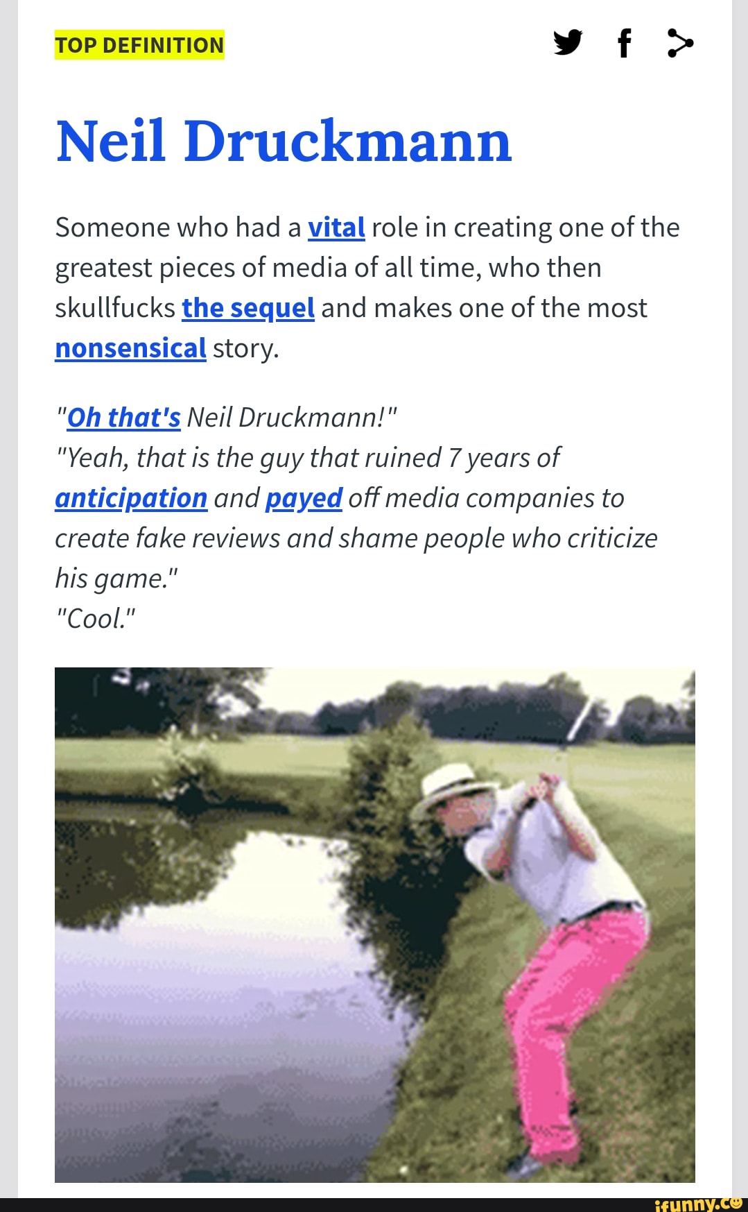 TOP DEFINITION yYft> Neil Druckmann Someone who had a vital role in ...