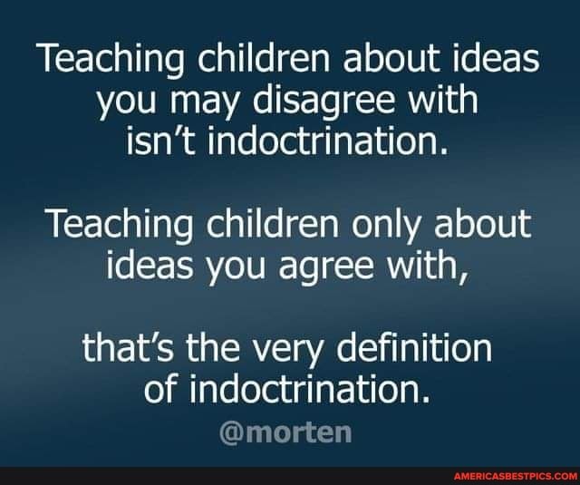 Teaching children about ideas you may disagree with isn't ...