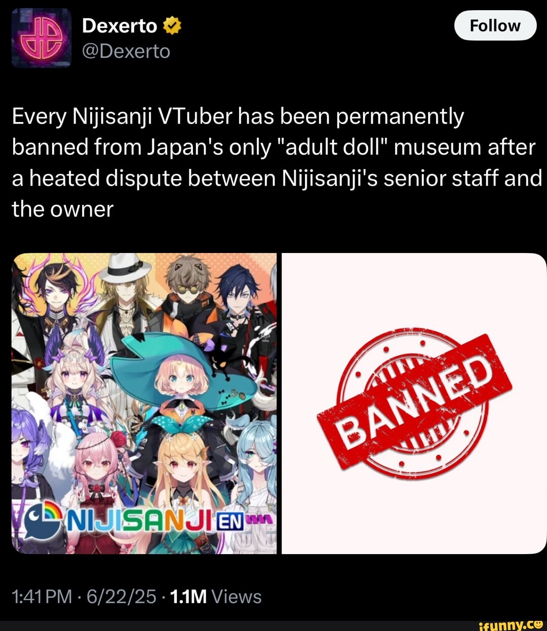 Dexerto Every Nijisanji VTuber has been permanently banned from Japan's only "adult doll" museum ...