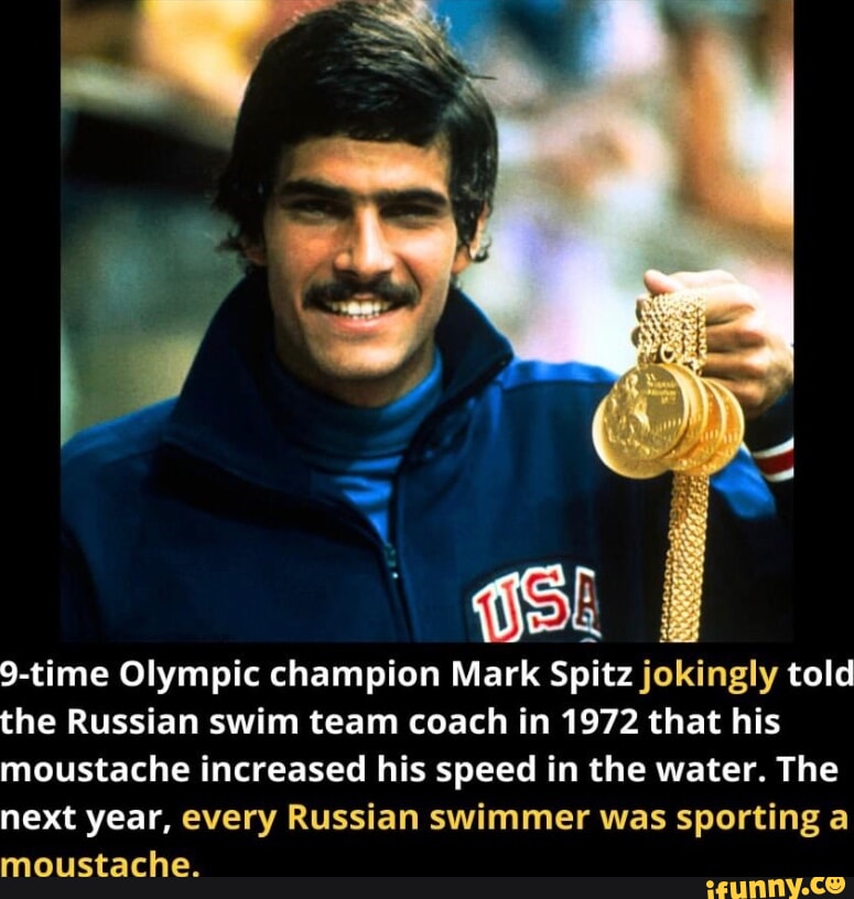9-time Olympic champion Mark Spitz jokingly told the Russian swim team ...