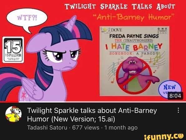 TWILIGHT SPARKLE TALKS ABoUT "Anti-Bamey Hume DOVE FREDA PAYNE SINGS ...