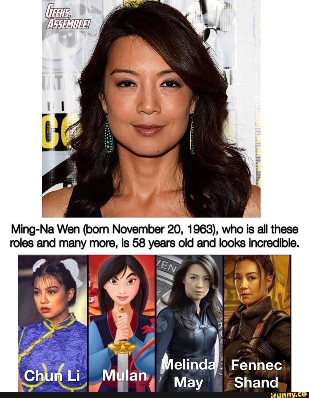 Ming-Na Wen (born November 20, 1963), who is all these roles and many ...