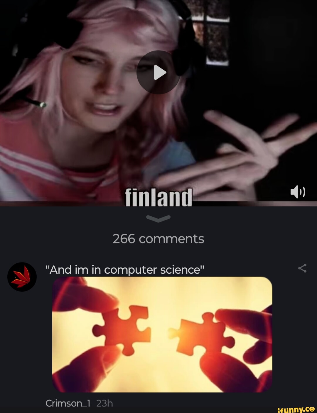 Finlan Al 266 Comments And Im In Computer Science Crimson 1 Ifunny 