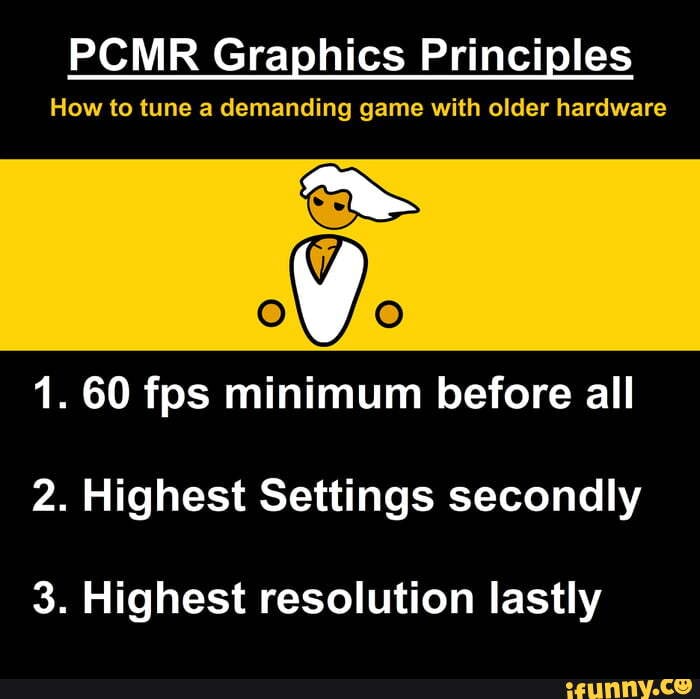 PCMR Graphics Principles How to tune a demanding game with older ...