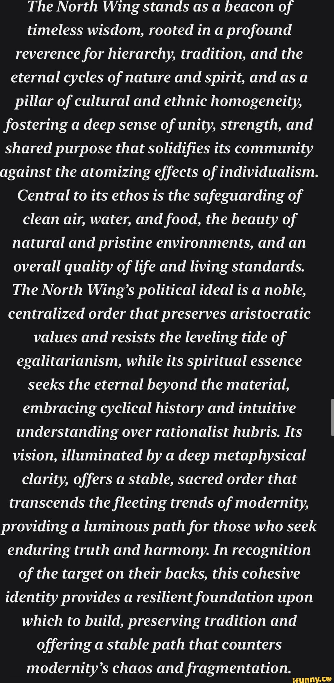 The North Wing stands as a beacon of timeless wisdom, rooted in a ...