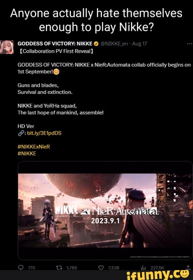 Anyone actually hate themselves enough to play Nikke? GODDESS OF ...
