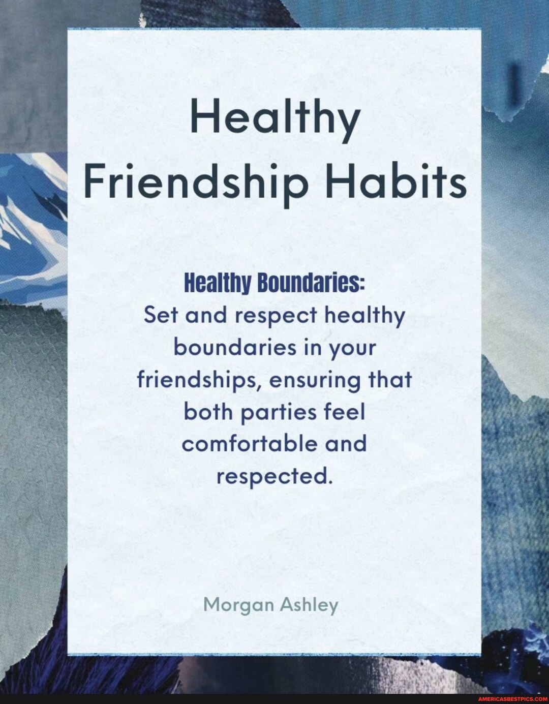 Healthy Friendship Habits Healthy Boundaries: Set and respect healthy ...