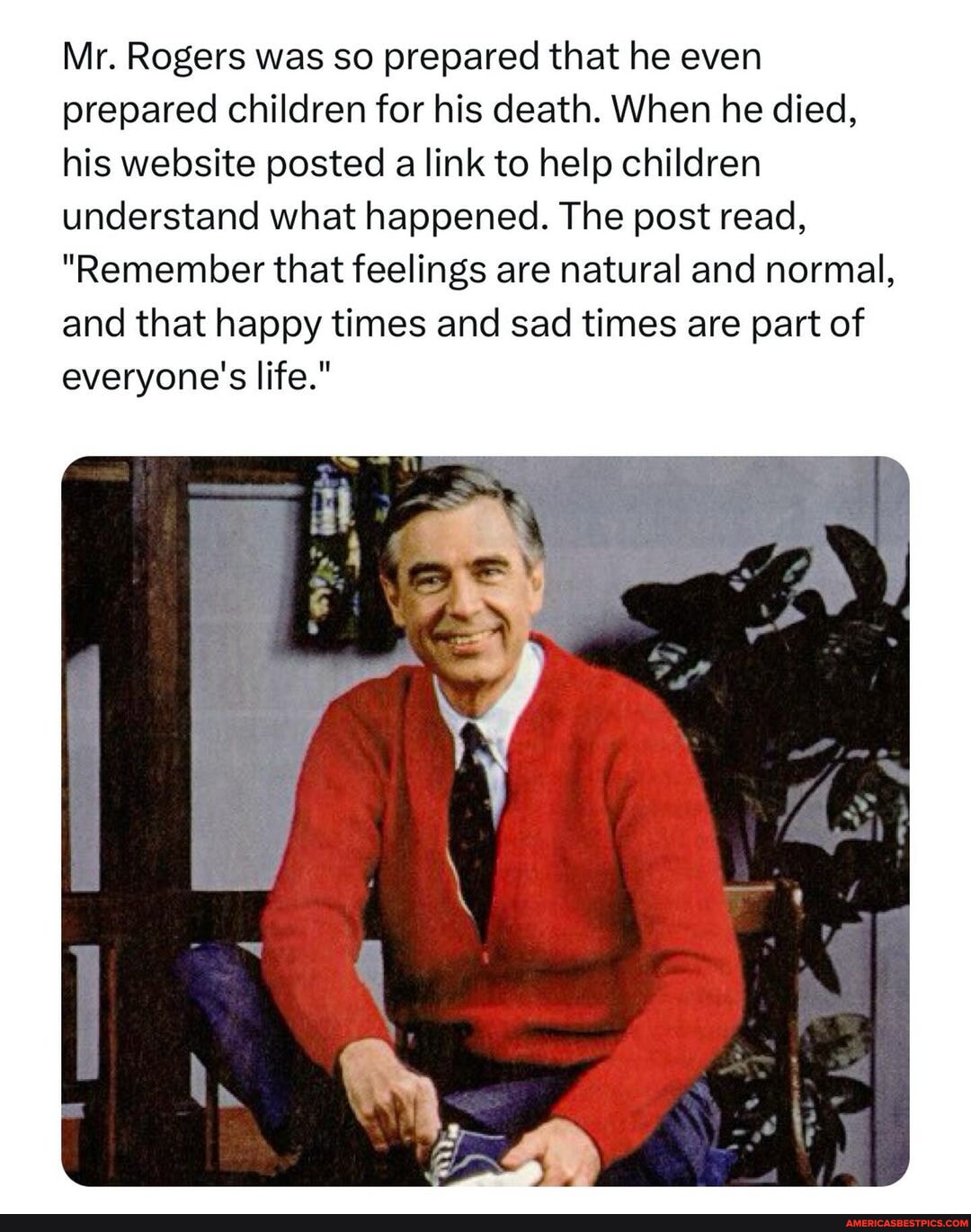 The memes explore funny history - Mr. Rogers was so prepared that he ...