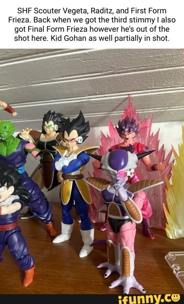 SHF Scouter Vegeta, Raditz, and First Form Frieza. Back when we got the ...