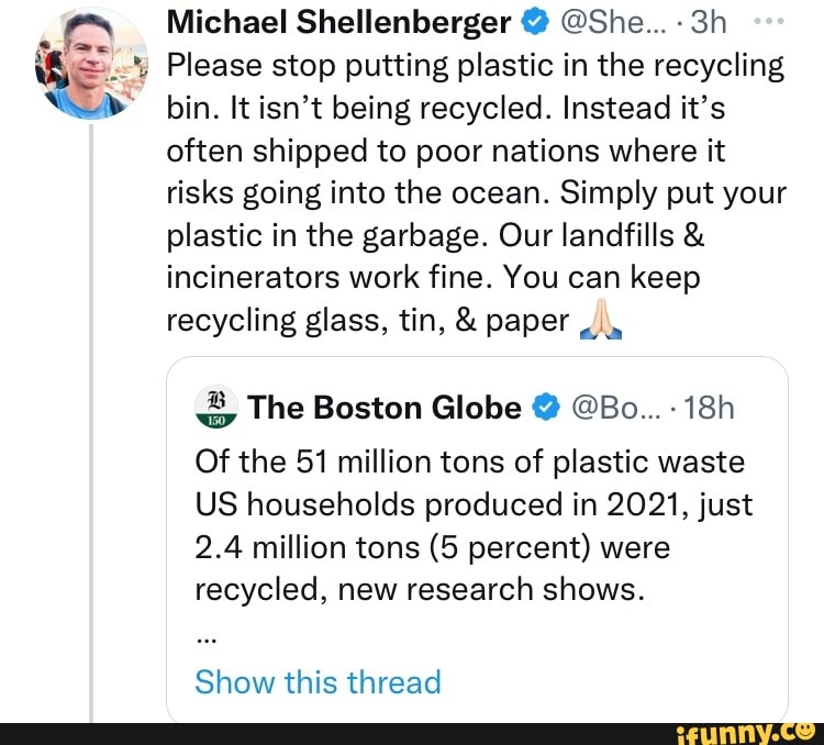 Michael Shellenberger She Please Stop Putting Plastic In The