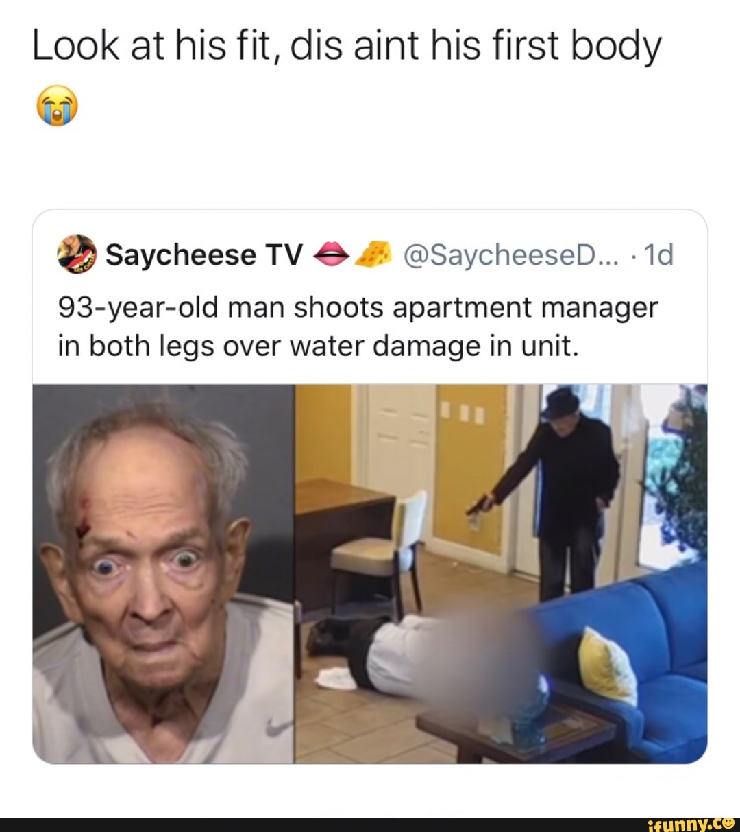Look at his fit, dis aint his first body 93-year-old man shoots ...