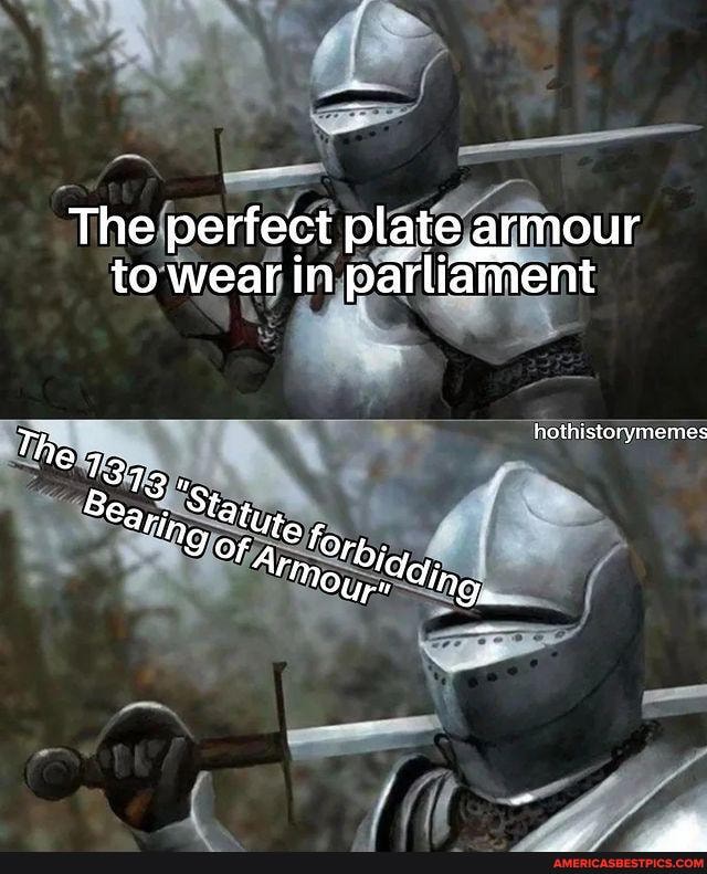 The perfect plate armour to wear in parliament Th hathistorymemes 73 ...