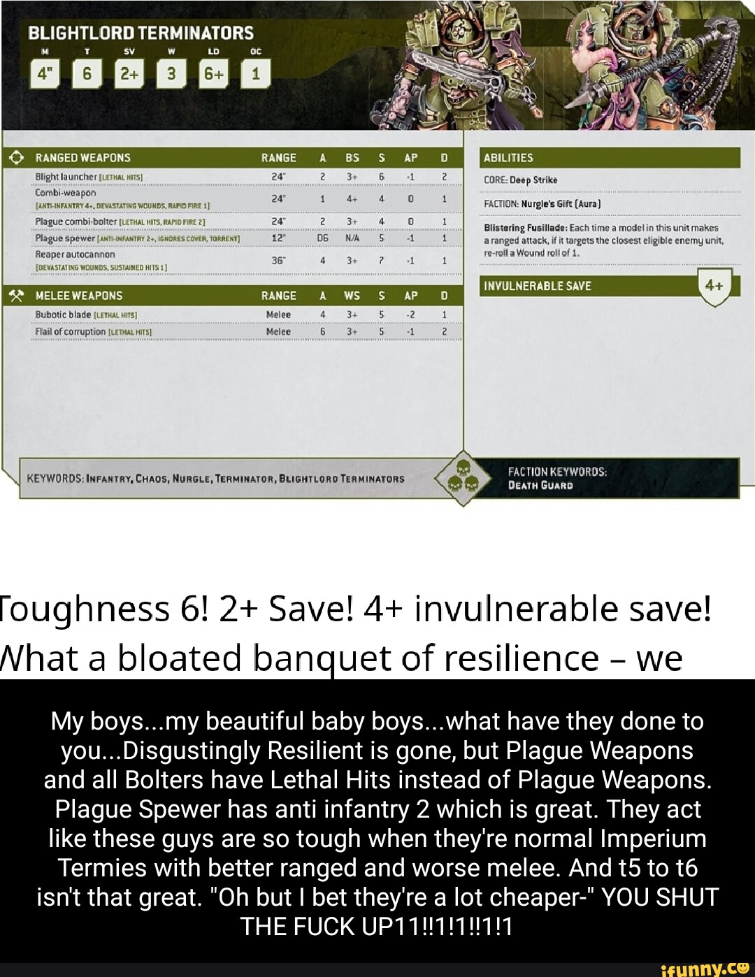BLIGHTLORD TERMINATORS AG RANGED WEAPONS Blight launcher CORE: Deep ...